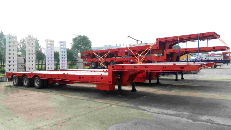 3 Axle Drop Deck Semi Trailer - Buy drop deck semi trailer, drop deck ...