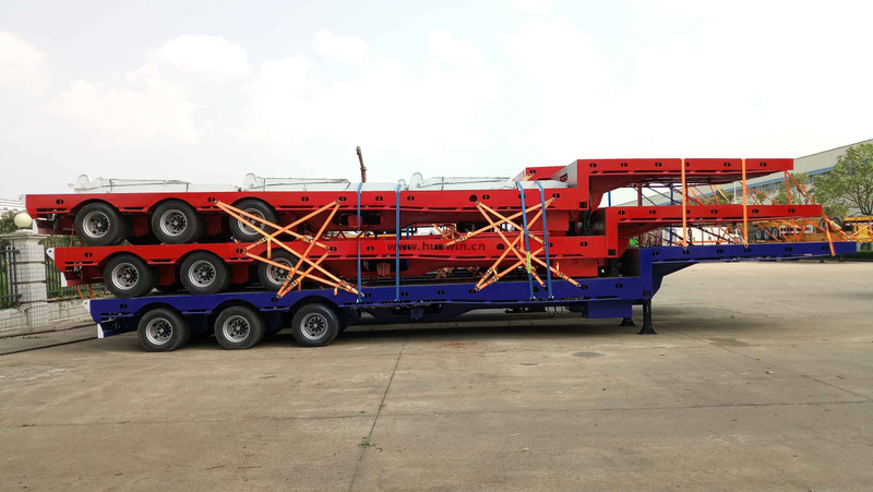 3 Axle Drop Deck Semi Trailer - Buy drop deck semi trailer, drop deck ...