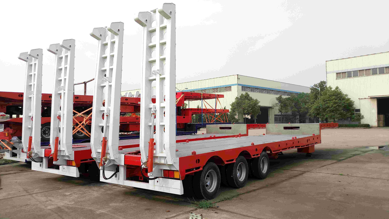 3 Axle Drop Deck Semi Trailer - Buy drop deck semi trailer, drop deck ...