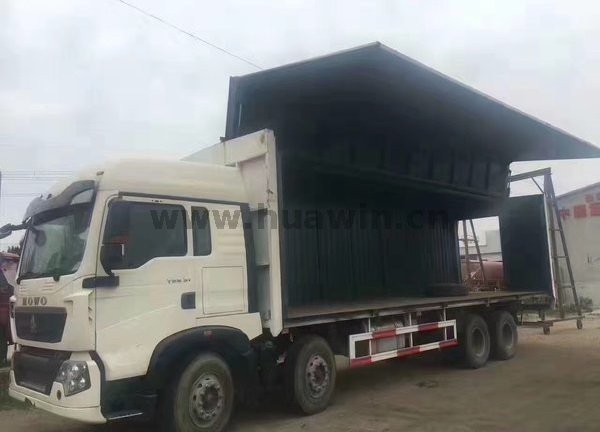 SINOTRUK T5G 8X4 Aluminum Wing Open Van Truck - Buy wing open van, wing ...